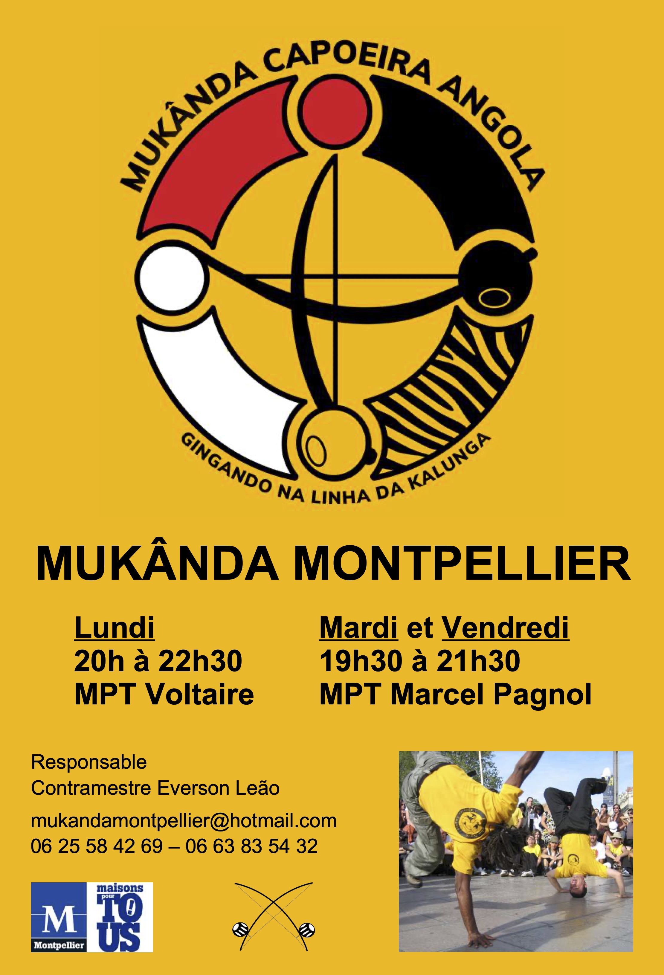Nos cours de capoeira Angola à Montpellier